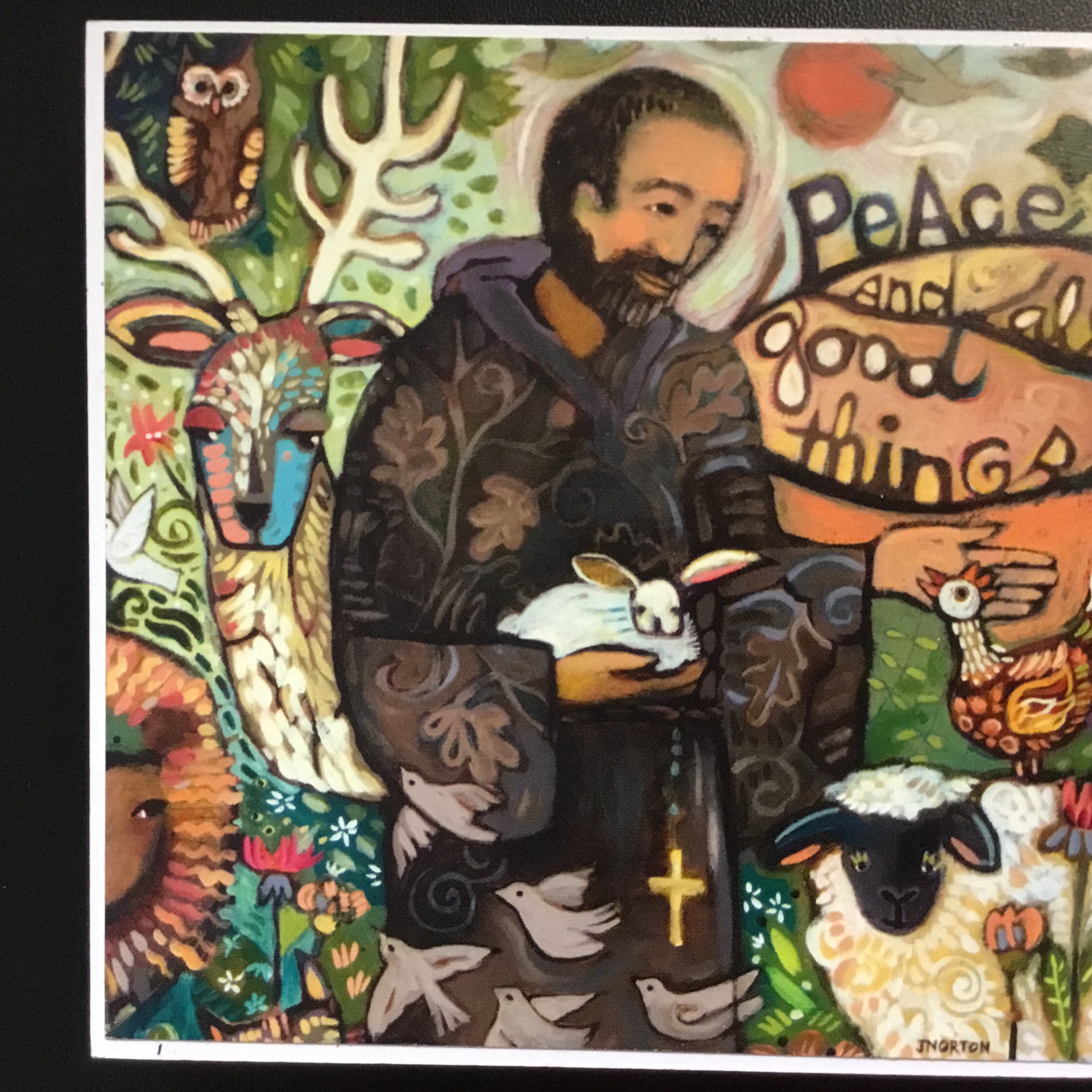 St Francis Mini Plaque Jen Norton Dickinson | Olive & Myrrh